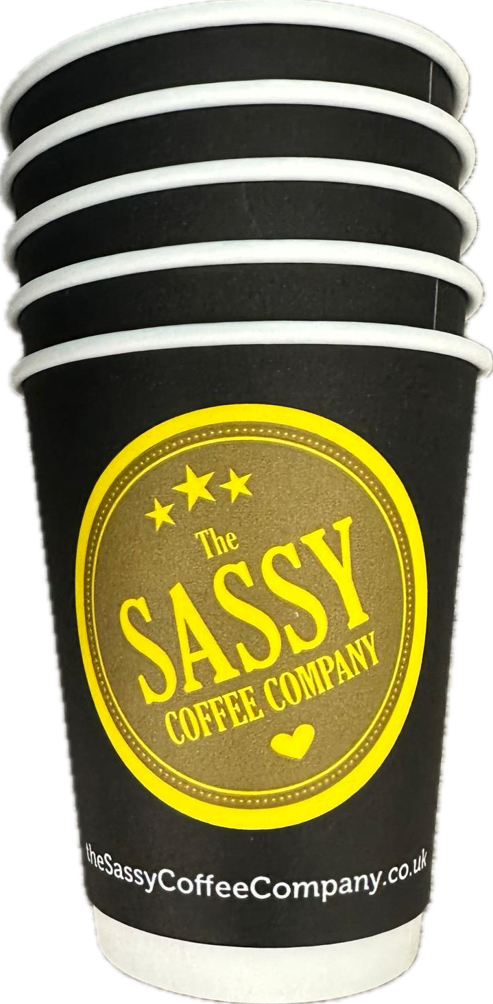 500 sassy double walled 12oz cups – The Sassy Coffee Company